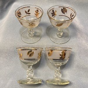 Libbey | Dining | Libbey Golden Foliage Frosted Tall Sherbet Or ...
